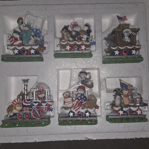 Holiday | Stars Stripes Cat Express Train Gary Patterson The Danbury ...